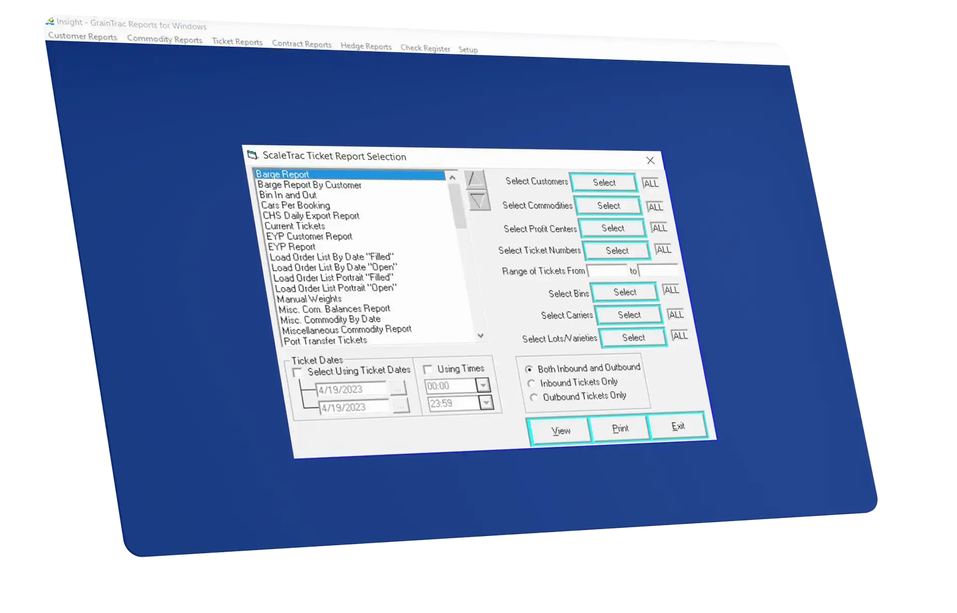 Grain Software for Ethanol Plants | Precise Scale Tickets